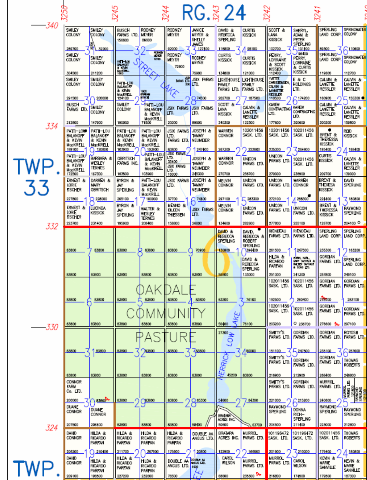 Maps – RM of Oakdale – Village of Coleville